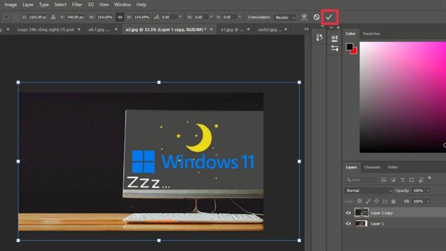 Learning Photoshop? How to resize layers in Photoshop